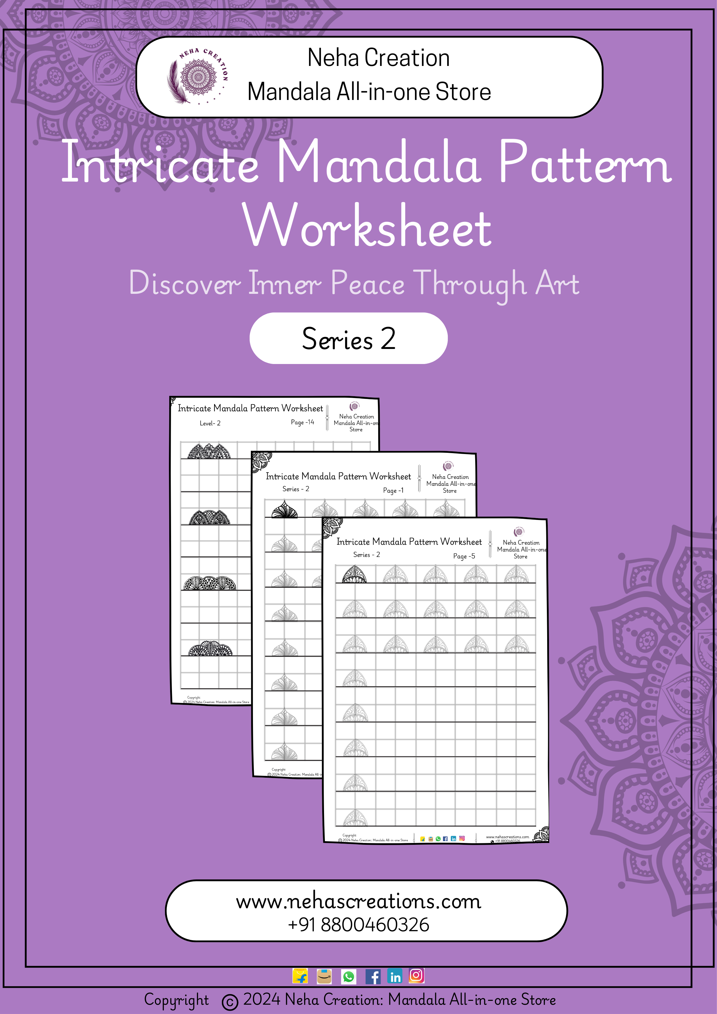 Mandala Patterns Worksheets – Neha Creation: Mandala All-in-one Store